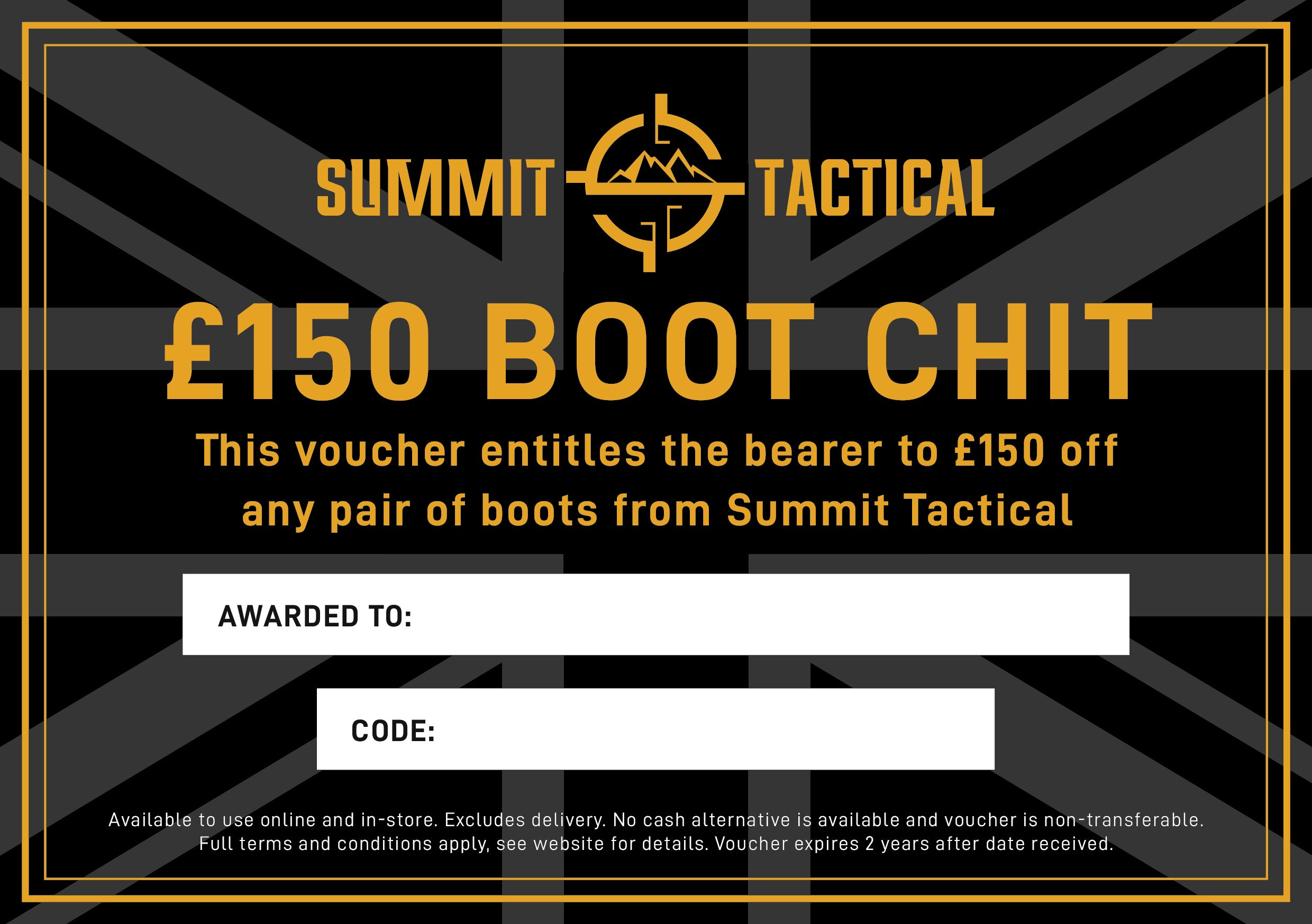 £150 Boot Chit Voucher